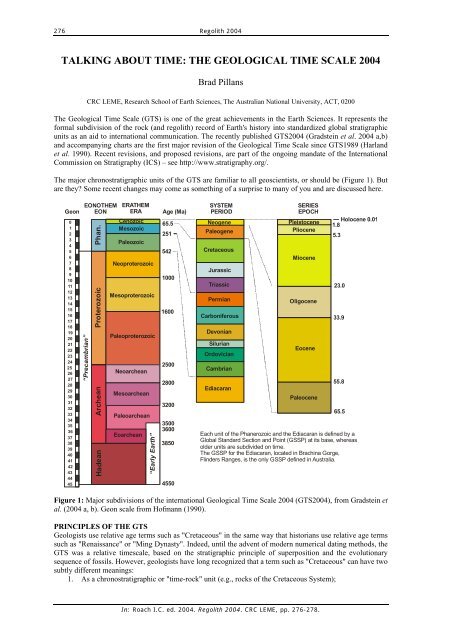 The Geological Time Scale