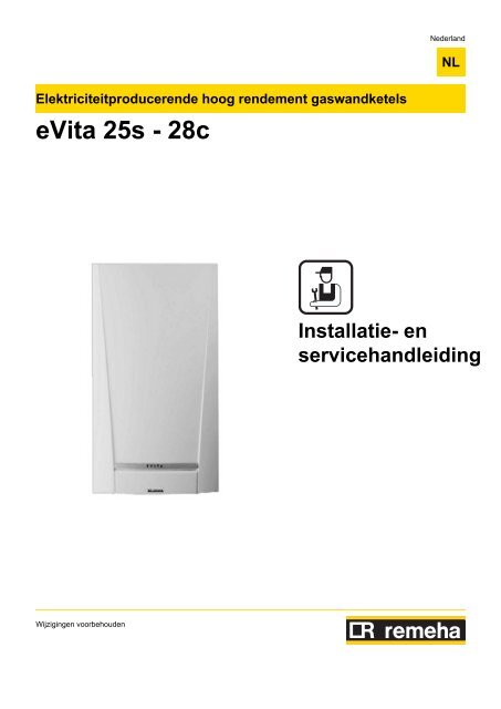 Installatie & Servicehandleiding - Remeha
