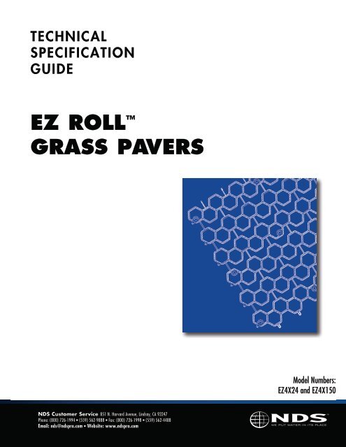 EZ Roll Grass Pavers Technical Specifications Guide - NDS