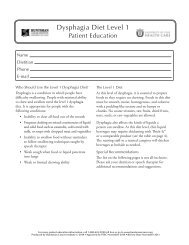 DySphagia DiET LEvEL 1