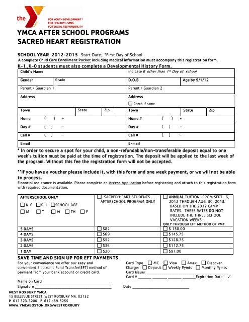 1999 phineas bates after school program registration form