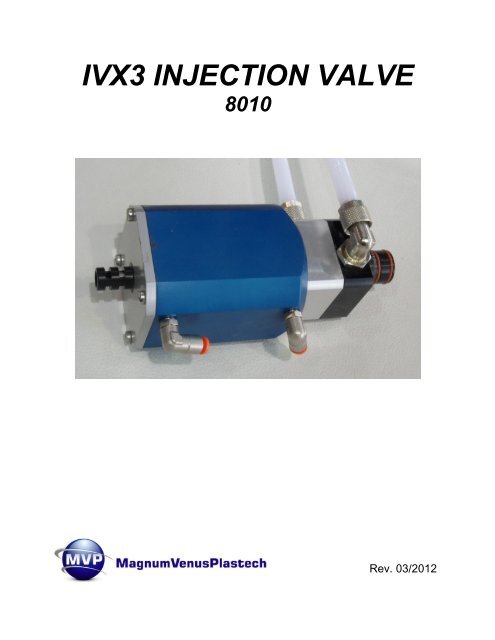 IVx3 3-Position Valve Manual (8010) - Magnum Venus Products