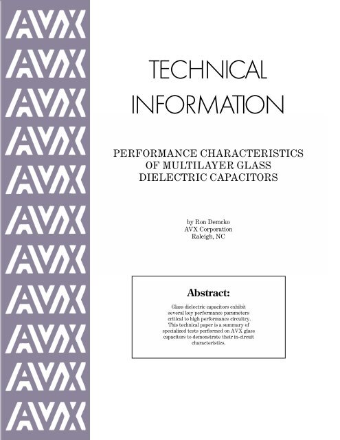 TECHNICAL INFORMATION