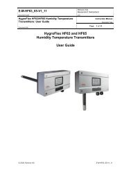 HygroFlex HF7 Humidity Temperature Transmitters v.1 Instruction ...