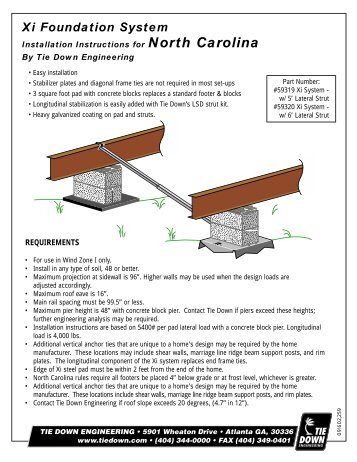 Tie Down's Patented Vector Dynamics Foundation System Provides ...
