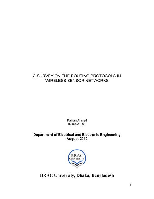 Routing Protocols In Wireless Sensor Networks