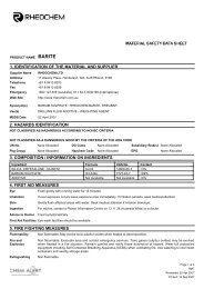 MSDS - Bentonite - Santos