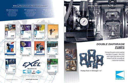 DOUBLE DIAPHRAGM PUMPS - Kremlin Rexson Sames