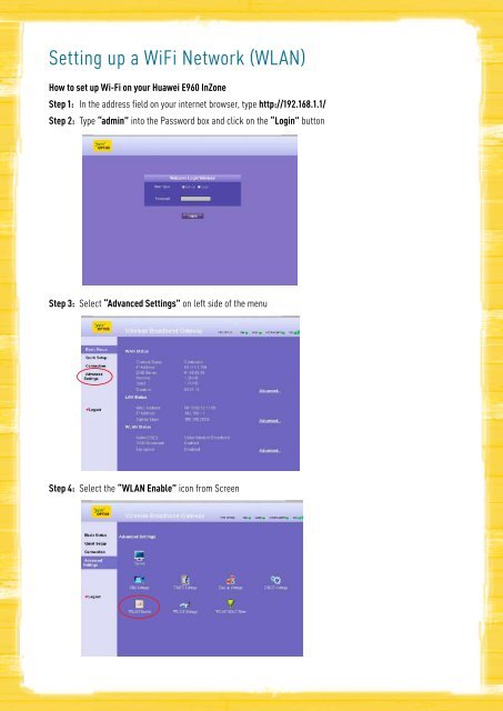 Setting up a WiFi Network (WLAN) - Optus Internet Help