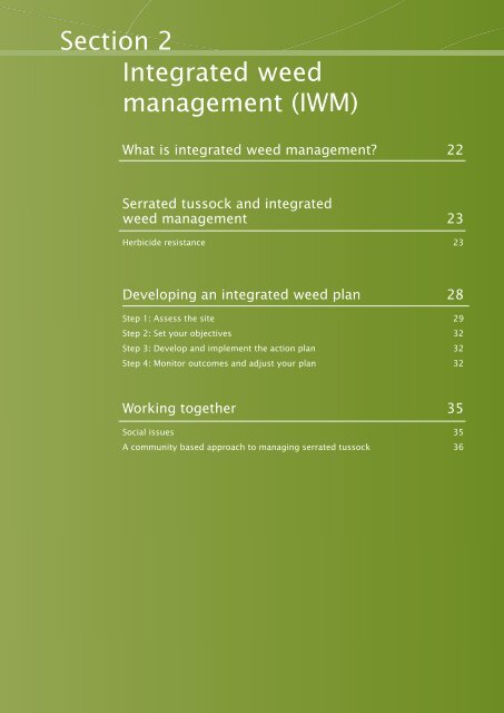 Section 2 Integrated weed management (IWM) - Weeds Australia