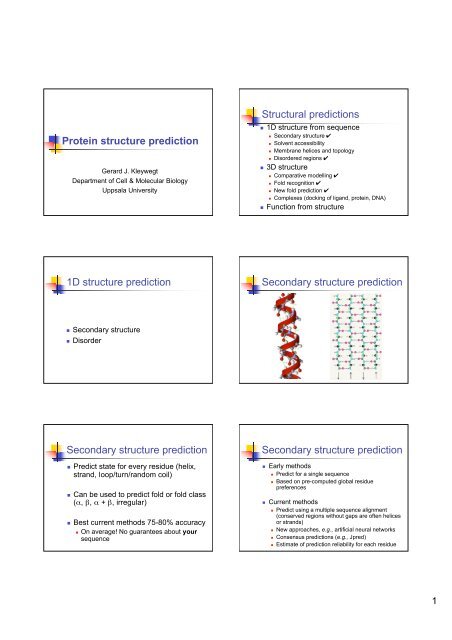 Gerard's notes - Structural Biology Labs