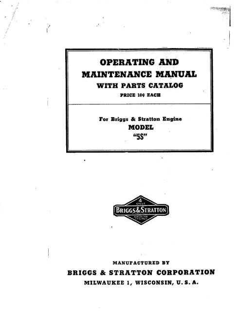 Model 5S.pdf - Briggs & Stratton