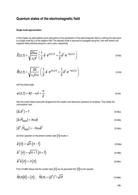 Quantum states of the electromagnetic field - Atto Second Physics