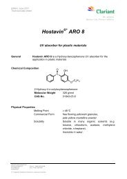 HOSTAVIN N 30 FOR PLASTICS - TDS - Clariant