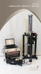 FG5 Absolute Gravimeter - Micro-g LaCoste Gravity Meters