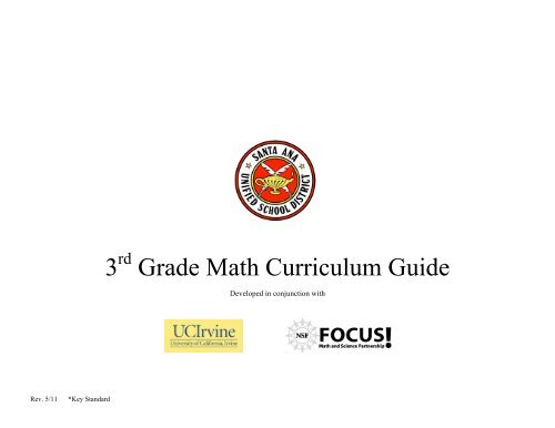 3 Grade Math Curriculum Guide
