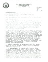 Policy Letter 01-10 - I Marine Expeditionary Force - Marine Corps