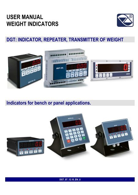 User manual DGT1.pdf - Vetek Scales