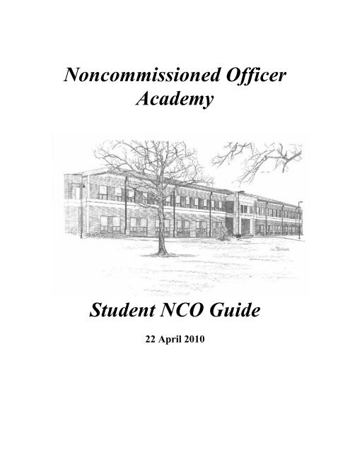 Noncommissioned Officer Academy Student NCO Guide