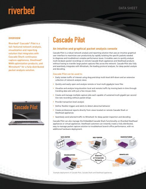 Riverbed Cascade Pilot - CACE Technologies
