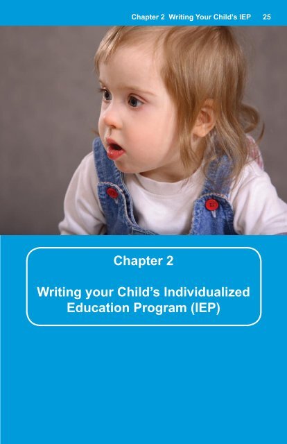 Chapter 2 Writing your Child's Individualized Education Program (IEP)