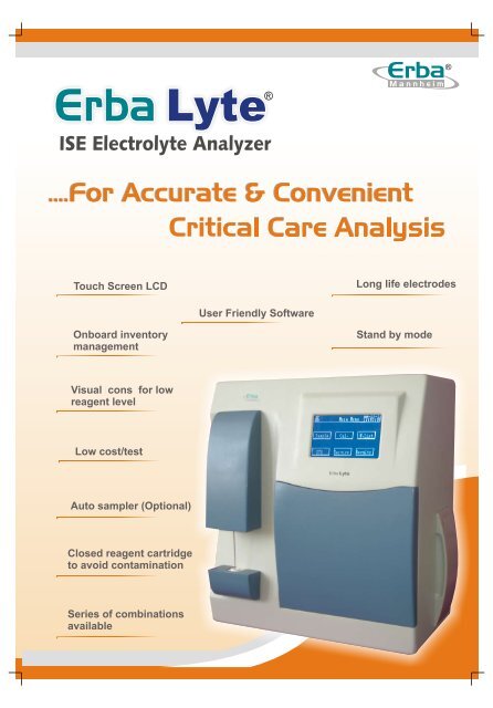 Erbalyte Brochure CC.cdr - Erba Mannheim