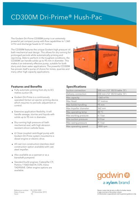 CD300M Dri-PrimeÃ‚Â® Hush-Pac - Godwin Pumps