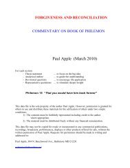 Philippians - Free sermon outlines, Bible study and