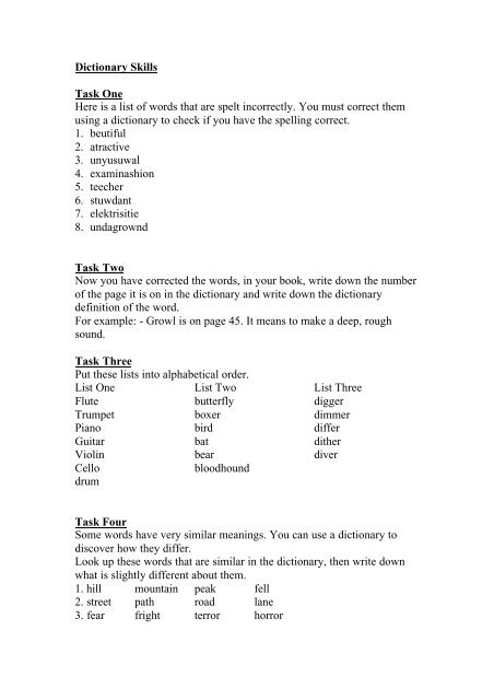 Dictionary Skills Task One Here Is A List Of Words That Are Spelt dictionary-skills-task-one-here-is-a-list-of-words-that-are-spelt