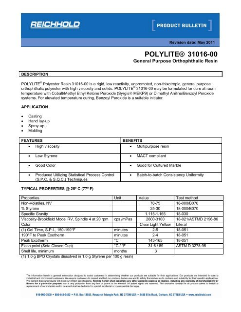 POLYLITE 31016-00.pdf - Reichhold