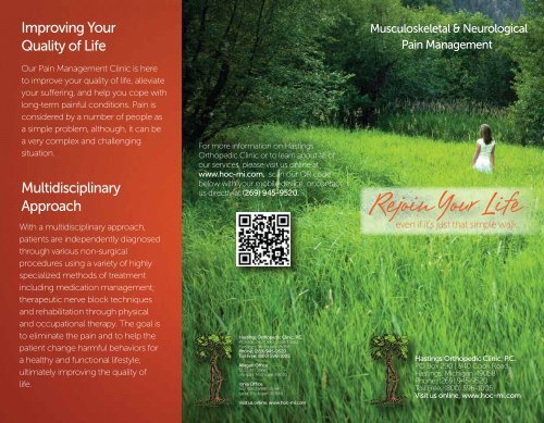 Download our Pain Management Brochure - Pennock Health Services