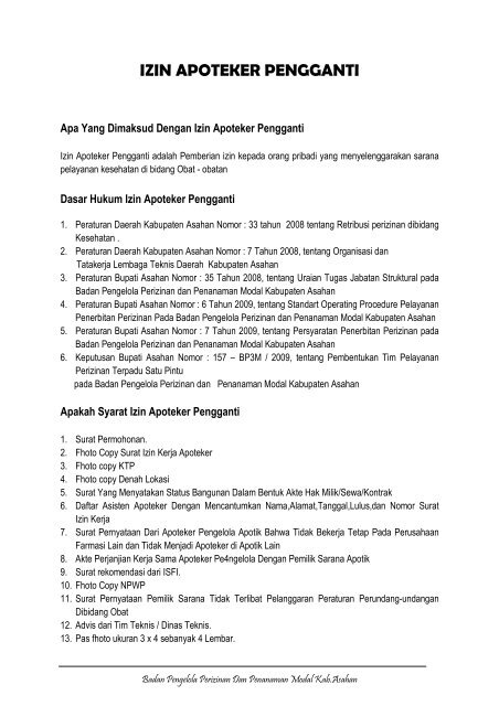 Download Surat Rekomendasi Apoteker Untuk Asisten Apoteker Contoh Sep ...