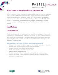 Pastel Evolution User Guide - Sage My Business
