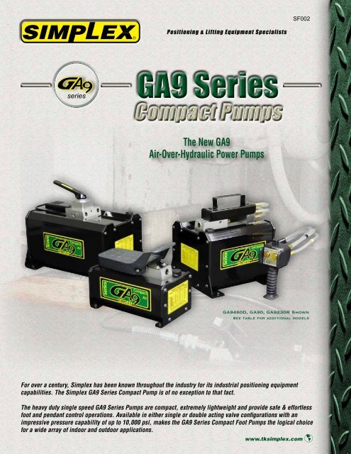 Product Catalog Page (Imperial) - Simplex