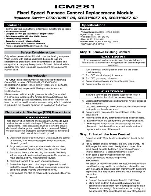 ICM281 - ICM Controls
