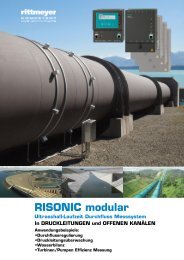 RISONIC modular Ultraschall-Laufzeit ... - Rittmeyer