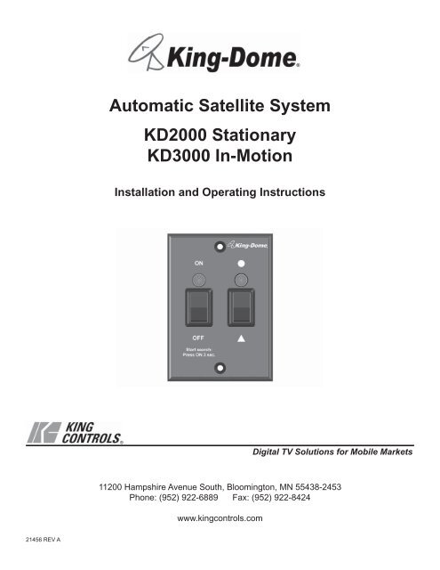 2000 / 3000 Installation / Operation Instructions - King Controls