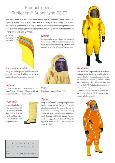 Product sheet - TrellchemÂ® Super type TE-ET