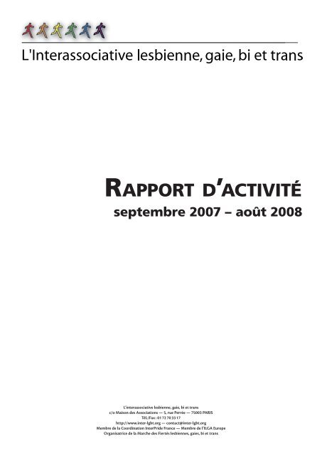 RAPPORT DLACTIVITÃ - La France Gaie et Lesbienne