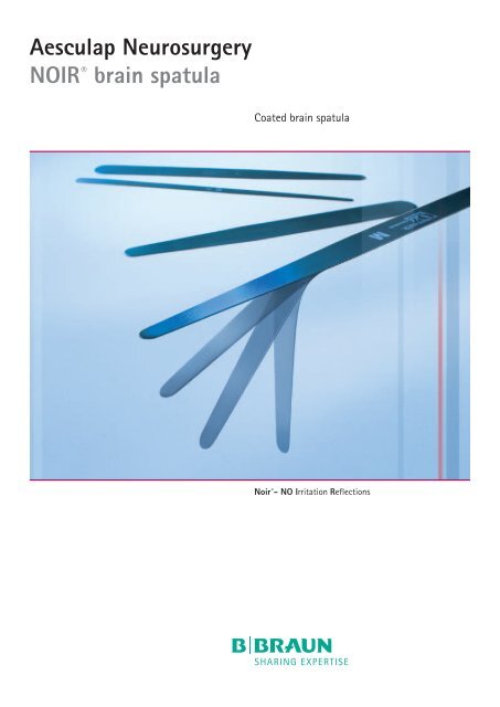 Aesculap Neurosurgery NOIR® brain spatula