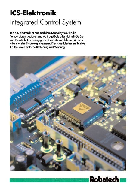 ICS-Elektronik Integrated Control System - Robatech AG