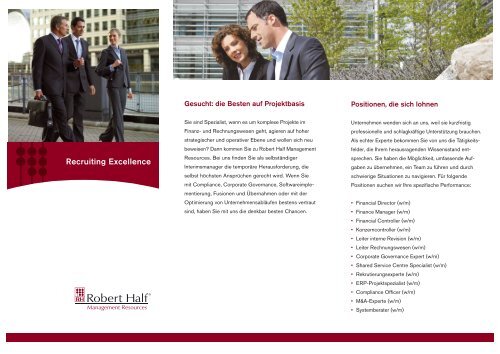 Kandidaten-Flyer - Robert Half