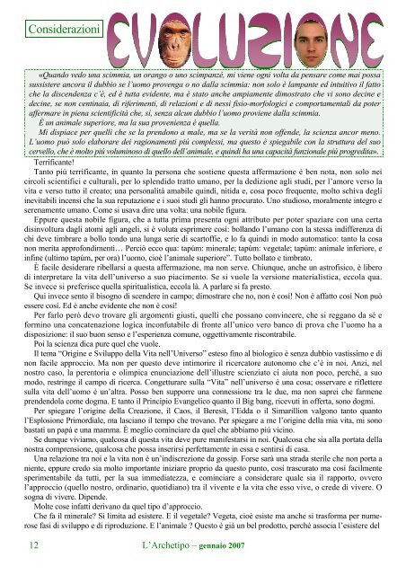 Considerazioni - L'Archetipo