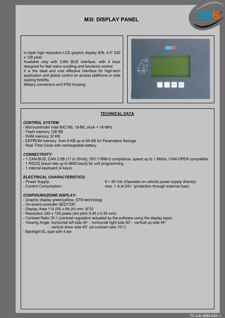 M3I: DISPLAY PANEL - 3b6.it