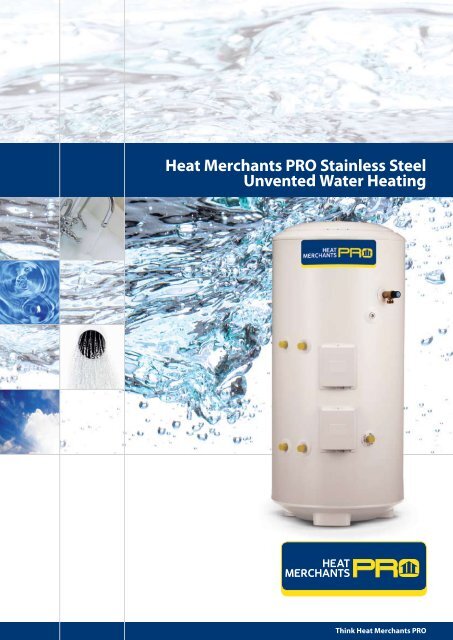 Heat Merchants PRO Stainless Steel Unvented Water Heating