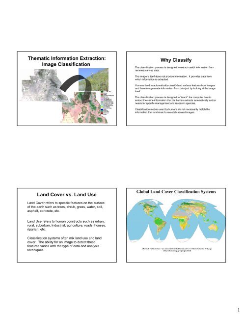 Thematic Information Extraction Remote Sensing And Gis Laboratory