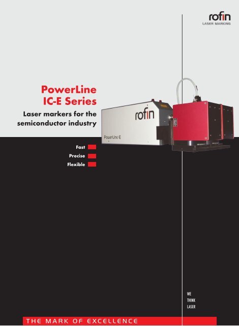 PowerLine IC-E Series Laser markers for the semiconductor ... - Rofin