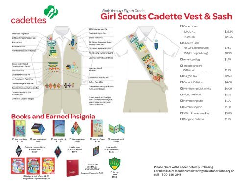 Grade Level Insignia sheets.indd - Girl Scouts - Dakota Horizons