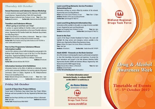 Drug And Alcohol Awareness Week The Midland Regional Drugs