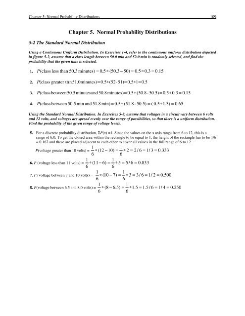 Chapter 5. Normal Probability Distributions